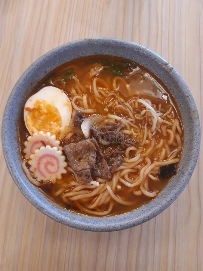 Delicious Spicy Ramen Special Stock Photo - Image of curry, special ...