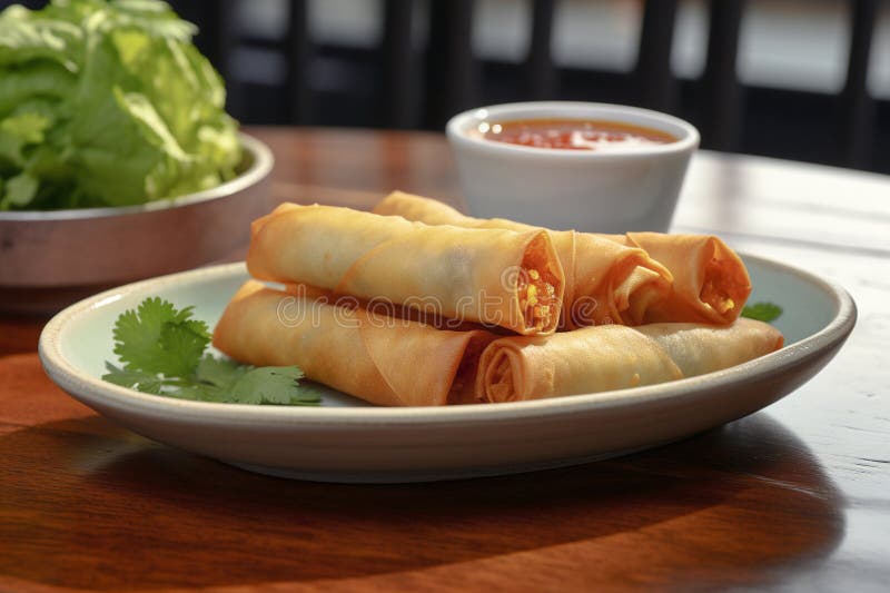 Spring Rolls Stock Illustrations – 1,049 Spring Rolls Stock ...