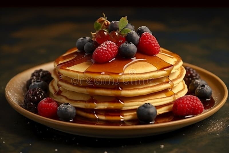 Delicious Stack of Pancakes Stock Image - Image of cuisine, baking ...