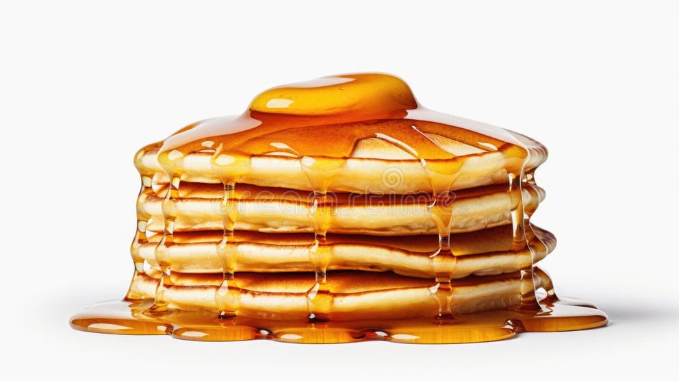 Delicious Stack of Pancakes Covered in Syrup, Perfect for Breakfast ...