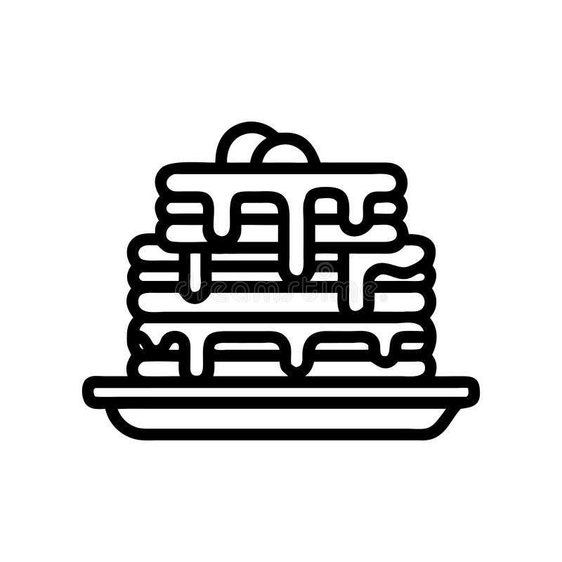 Delicious Stack of Waffles with Syrup Stock Vector - Illustration of ...