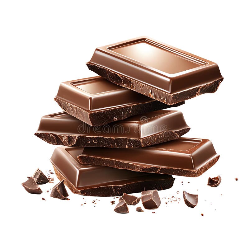 Delicious Stacked Chocolate Bars Ready for Indulgence Stock ...