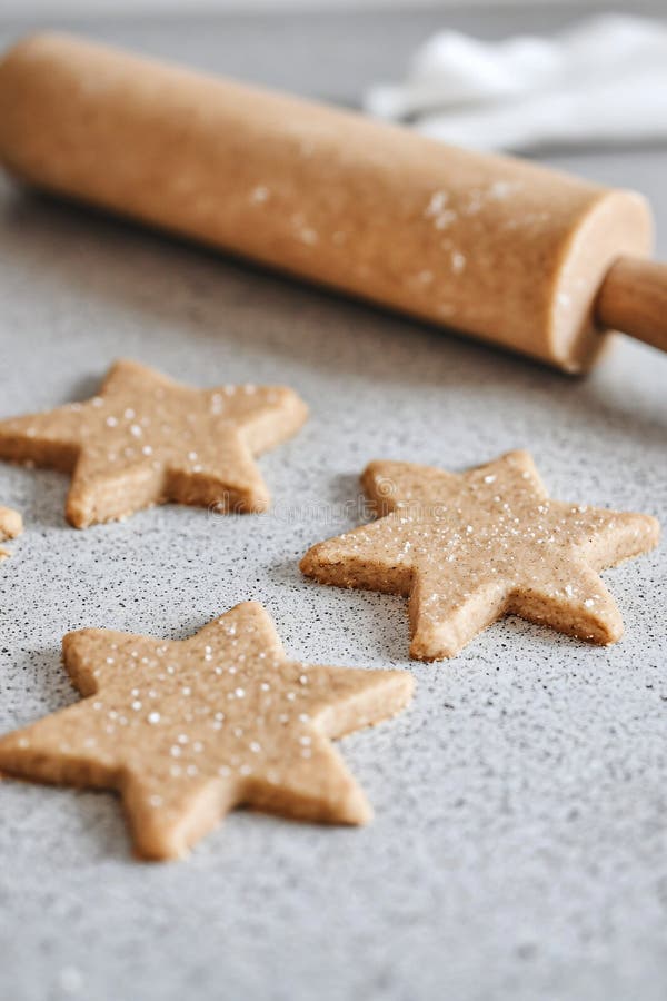 Delicious Star Shaped Sugar Cookies Baking High Quality Image Stock ...