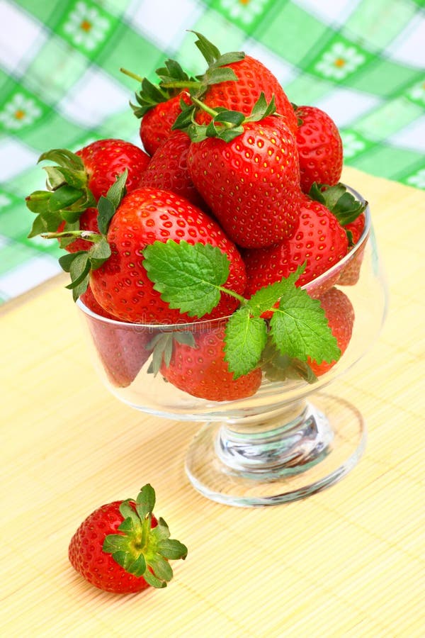 Delicious Strawberries in Basket Stock Photo - Image of bright, ripe ...