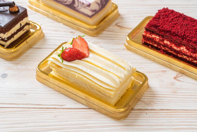 Delicious Strawberry Short Cake Stock Photo - Image of baked, bakery ...