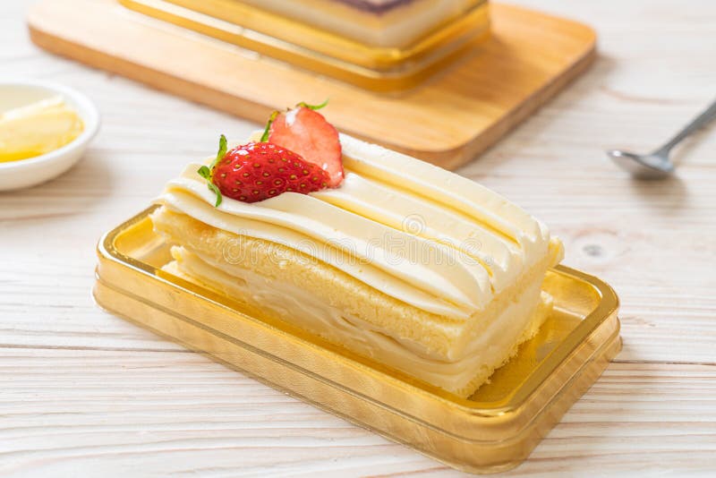 Delicious Strawberry Short Cake Stock Photo - Image of cream, berry ...