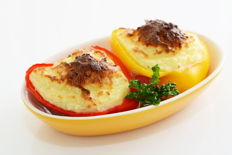 Delicious stuffed peppers stock photo. Image of cuisine - 116135664