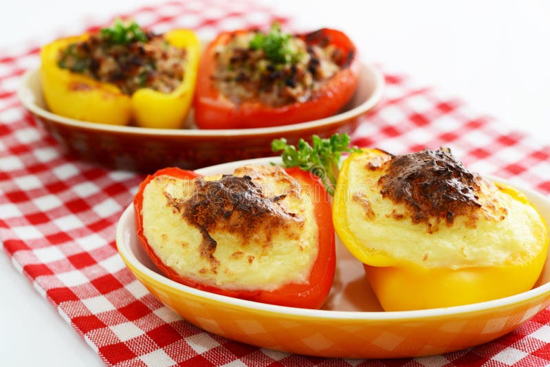 Delicious stuffed peppers stock photo. Image of diet - 116135732