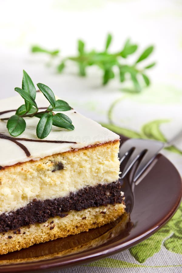 Delicious sweet cheesecake stock image. Image of crust - 25507623