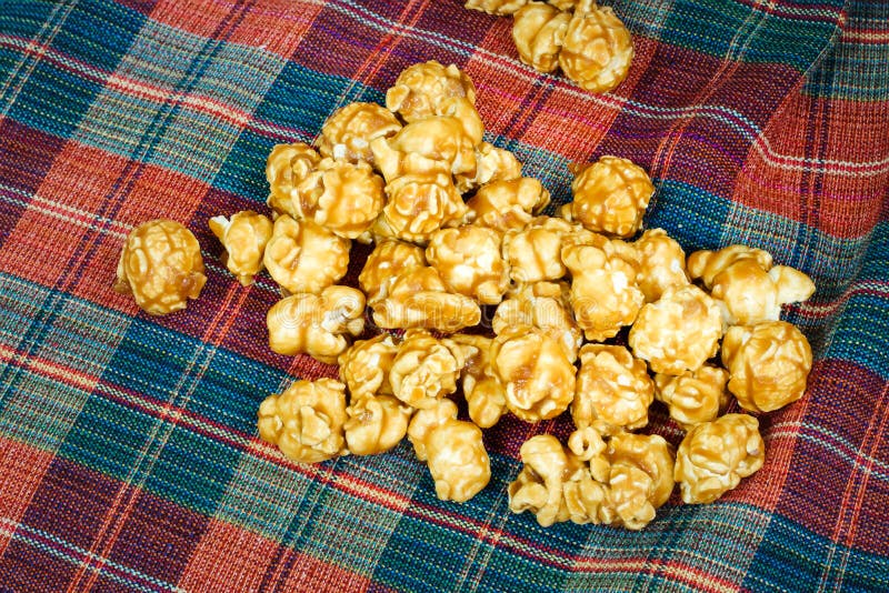 Delicious Sweet and Crunchy Caramel Popcorn Stock Photo - Image of ...