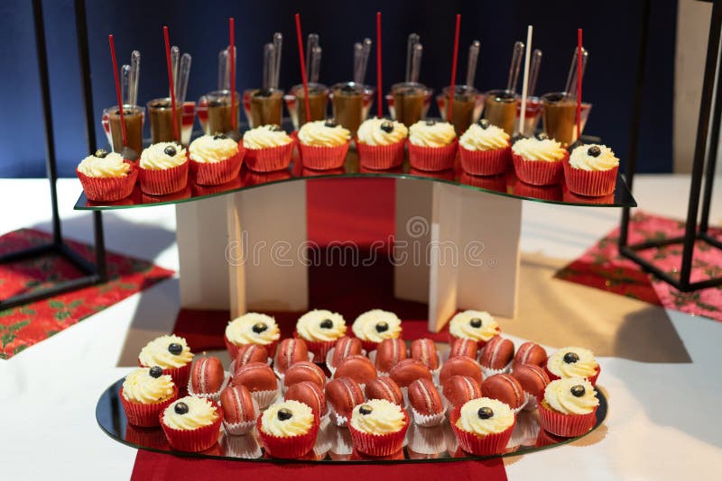 Delicious Sweet Dessert, Candy Bar on Celebration. Stock Image - Image ...