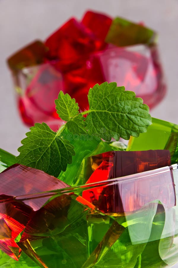 Delicious Sweet Jelly Dessert Stock Image - Image of juicy, glass: 24614175