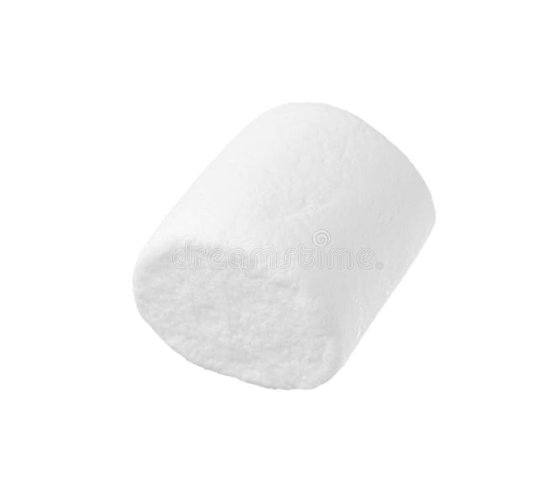 Delicious Sweet Puffy Marshmallow Isolated On White Stock Image Image