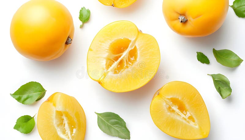 Delicious Sweet Quince Paste Isolated on White, Top View Stock Photo ...