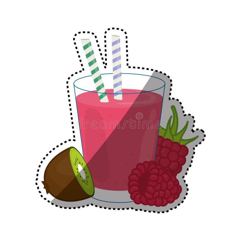 Delicious and Sweet Smoothie Stock Illustration - Illustration of drink ...