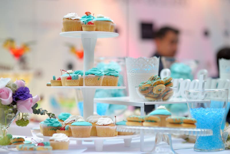 Delicious sweet table stock photo. Image of dessert, baked - 46205676