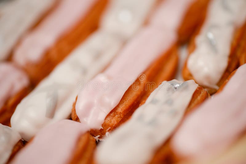 Delicious Sweets on Candy Buffet Stock Photo - Image of sweet, gourmet ...
