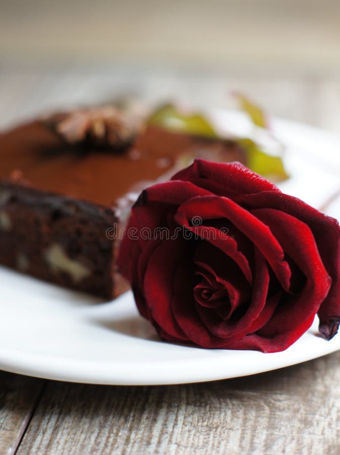 Delicious sweets and rose stock image. Image of closeup - 46191517