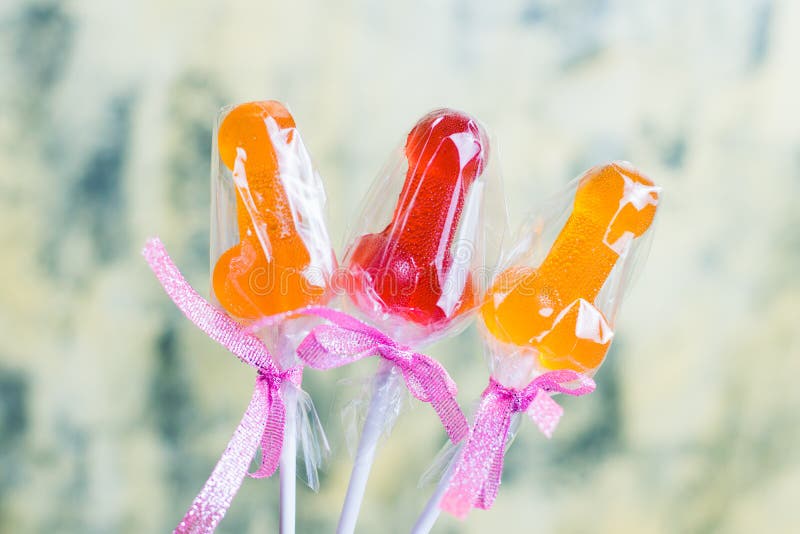 Delicious Sweets from Sugar, Caramels, Interesting Shape on a Light ...
