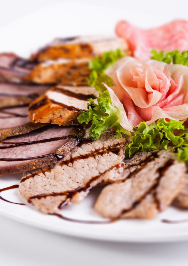 Delicious and Tasty Meat Dishes. Stock Image - Image of appetizer ...
