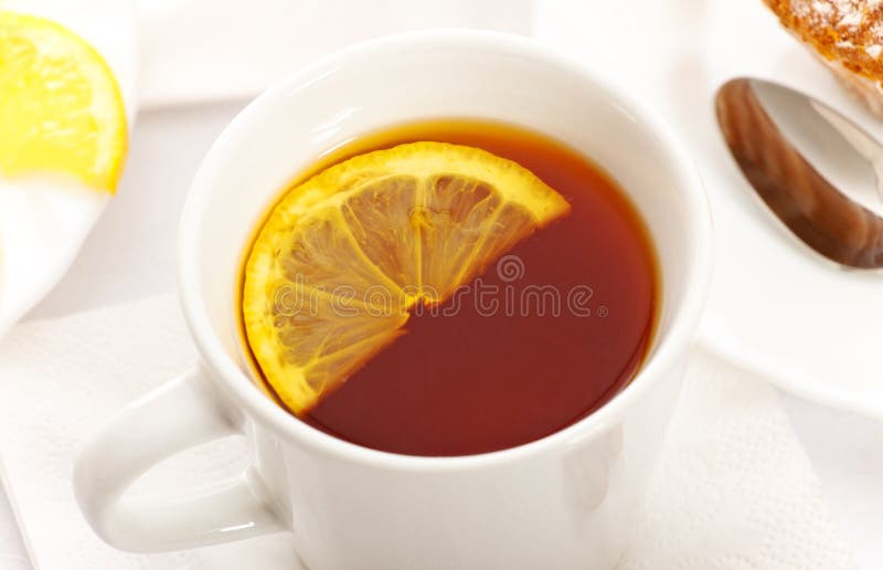 Delicious tea with lemon stock photo. Image of delicious - 16656030