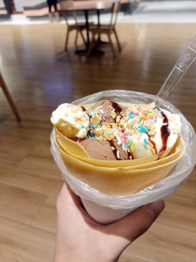 Delicious and Tempting Ice Cream Stock Image - Image of food, tempting ...