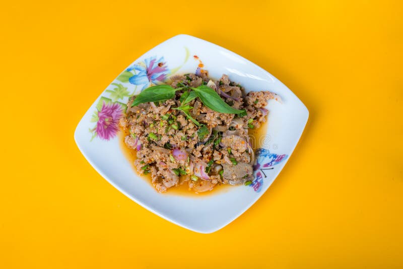 Delicious Thai Food, Lab-Moo Stock Photo - Image of dinner, cooked ... Delicious Thai Food, Lab-Moo Stock Photo - Image of dinner, cooked ...