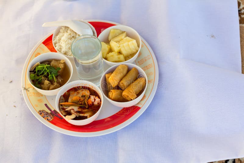Delicious Thai Food Set Served on Bamboo Plate. Lunch and or Dinner Set ... Delicious Thai Food Set Served on Bamboo Plate. Lunch and or Dinner Set ...