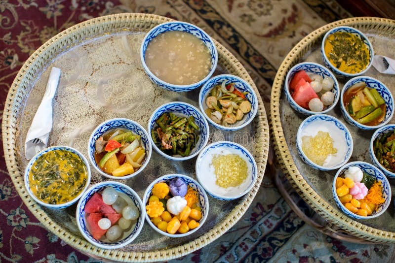 Delicious Thai Food Set Served on Bamboo Plate. Lunch and or Dinner Set ... Delicious Thai Food Set Served on Bamboo Plate. Lunch and or Dinner Set ...