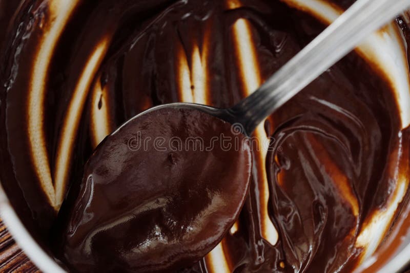 Delicious Thick Hot Chocolate Brown Color Stock Image - Image of food ...