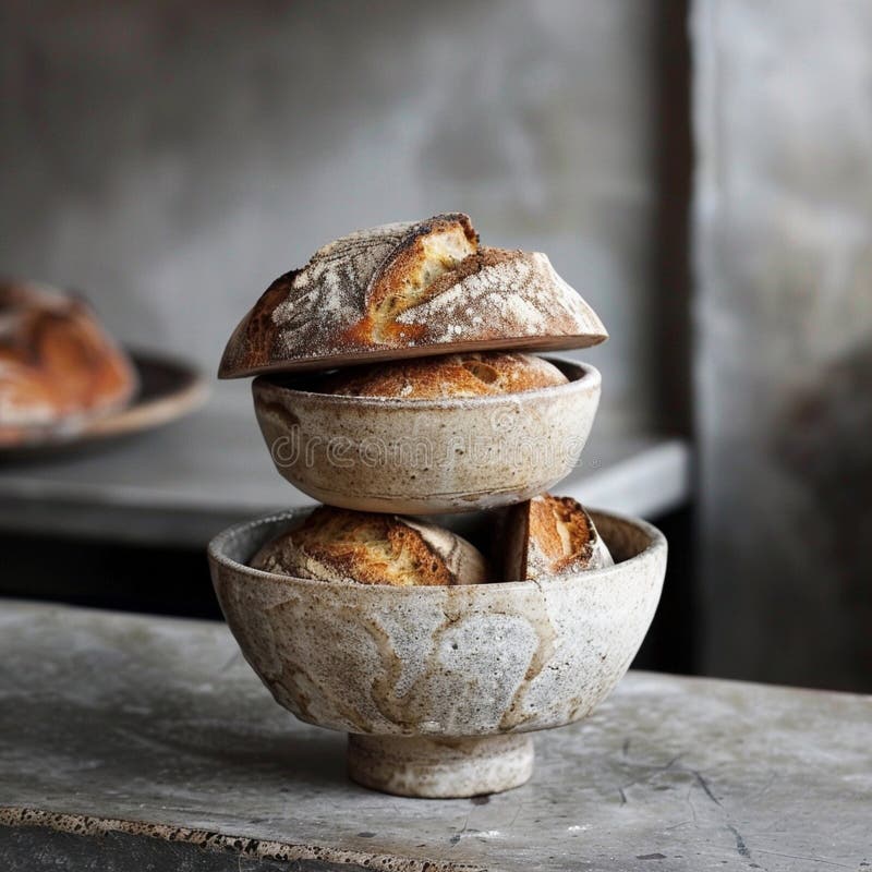 Delicious Tiered Bread Display, Perfect for Showcasing Fresh Baked ...