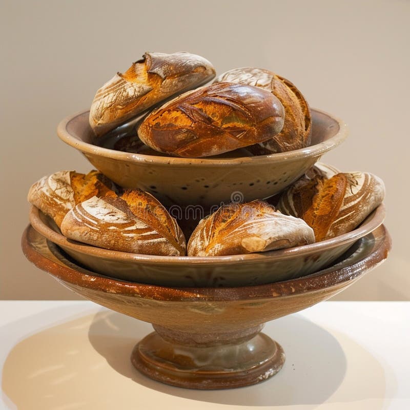 Delicious Tiered Bread Display, Perfect for Showcasing Fresh Baked ...