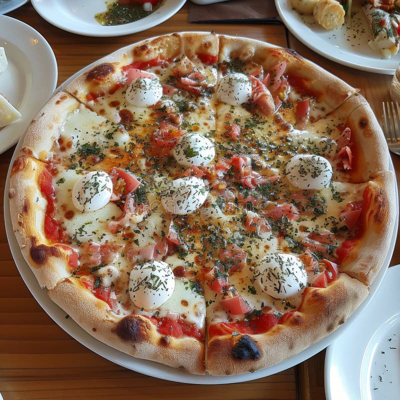 Delicious Tomato and Anchovy Pizza Presented on a Clean White ...