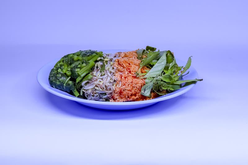 Delicious Traditional Mix Vegetables with Coconut from Java Called Urap ...