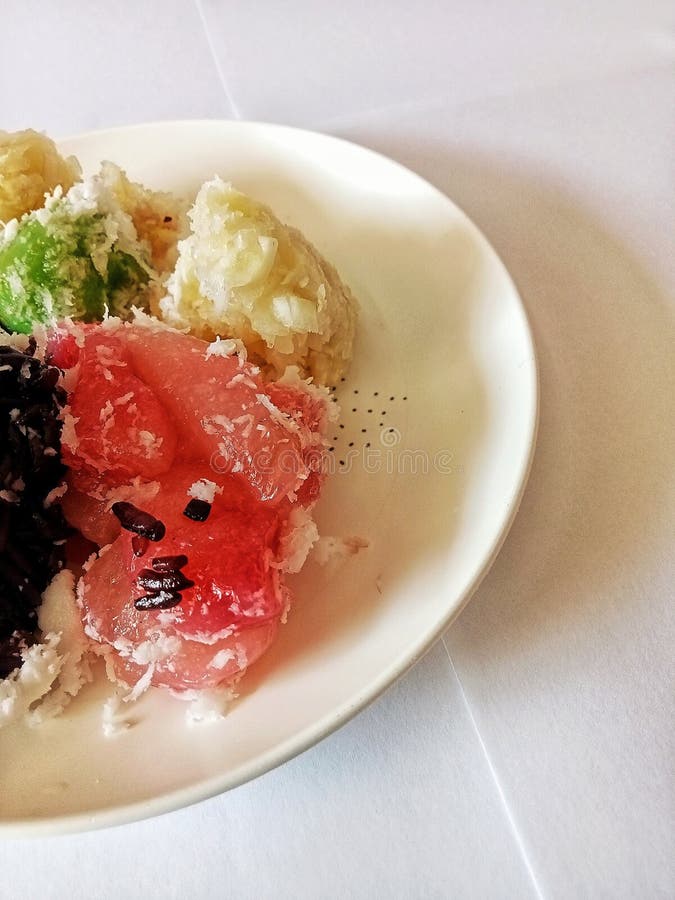 Delicious Traditional Snacks on Small Plates Made from Cassava Stock ...