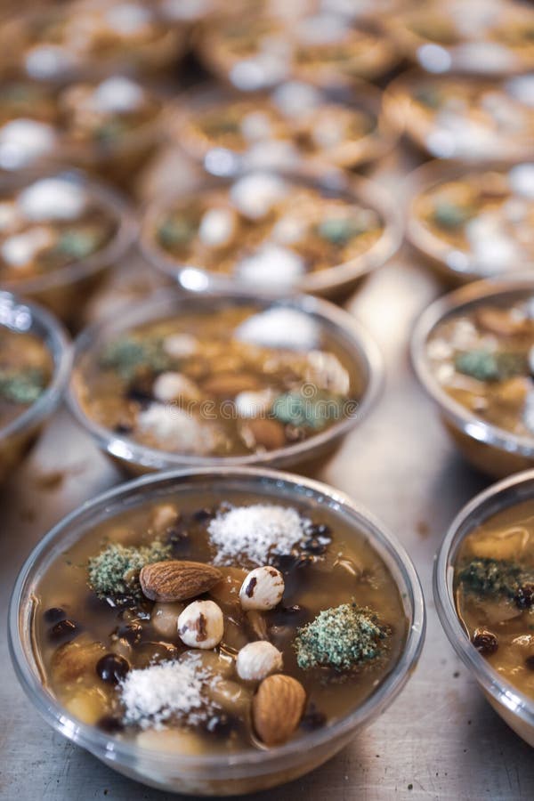 Delicious Traditional Turkish Dessert Ashure Stock Image - Image of ...