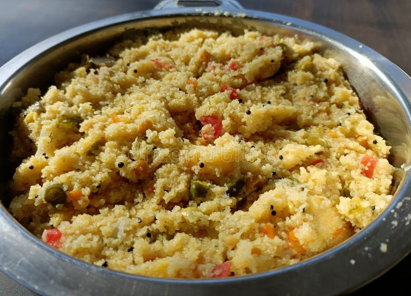 Delicious Upma in Breakfast in India Stock Image - Image of travel ...