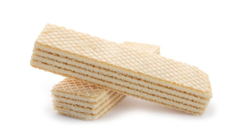 Delicious Vanilla Wafer Sticks Isolated Stock Photo - Image of eating ...