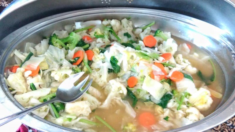 Various Vegetables Cooked in Capcay or Stir-fried Served in a Buffet ...