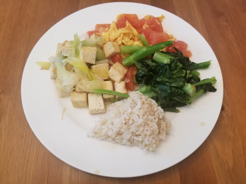 Delicious Very Healthy Homemade Dinner Stock Image - Image of meat ...