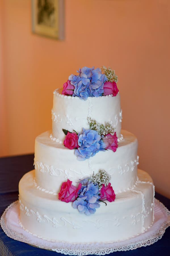 Delicious wedding cake stock photo. Image of food, detail - 28948118