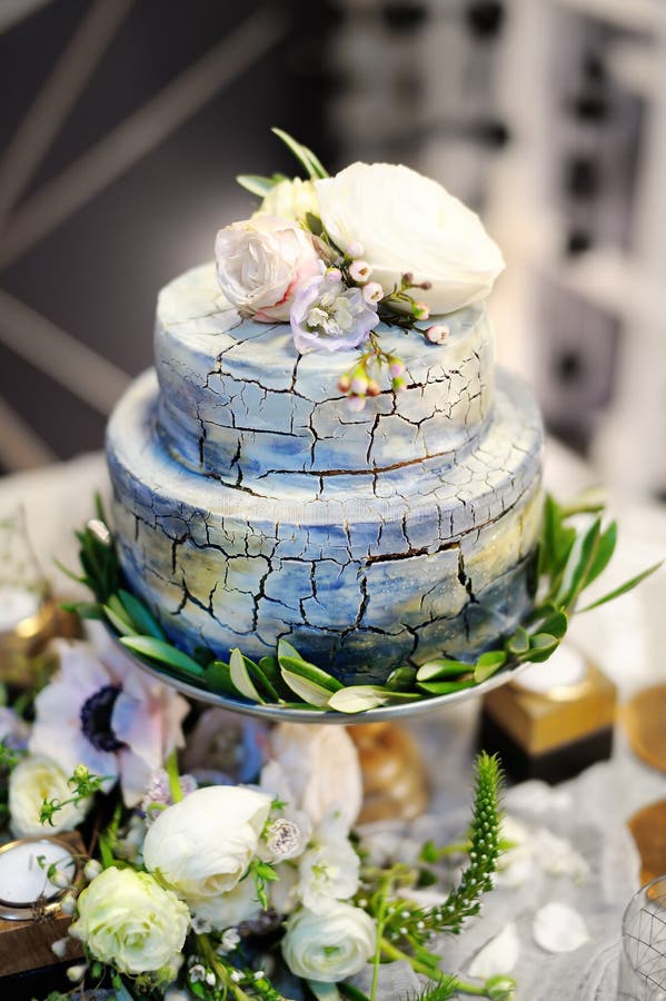 Delicious wedding cake stock image. Image of mastic, luxury - 69789185