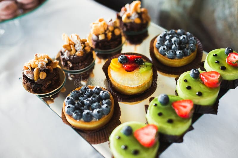 Delicious Wedding Reception Candy Bar Dessert Table Stock Image - Image ...