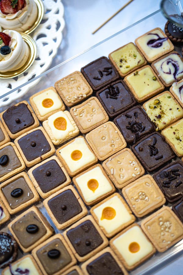 Delicious Wedding Reception Candy Bar Dessert Table Stock Photo - Image ...