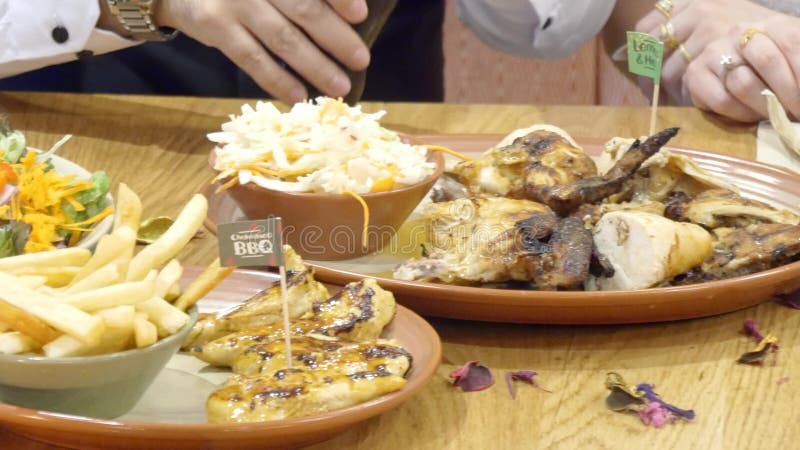 Western Chicken Cuisine and Dishes Stock Video - Video of gourmet ...