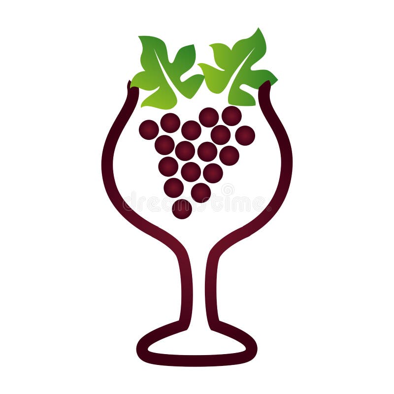 Delicious wine grape icon stock vector. Illustration of drink - 88366447
