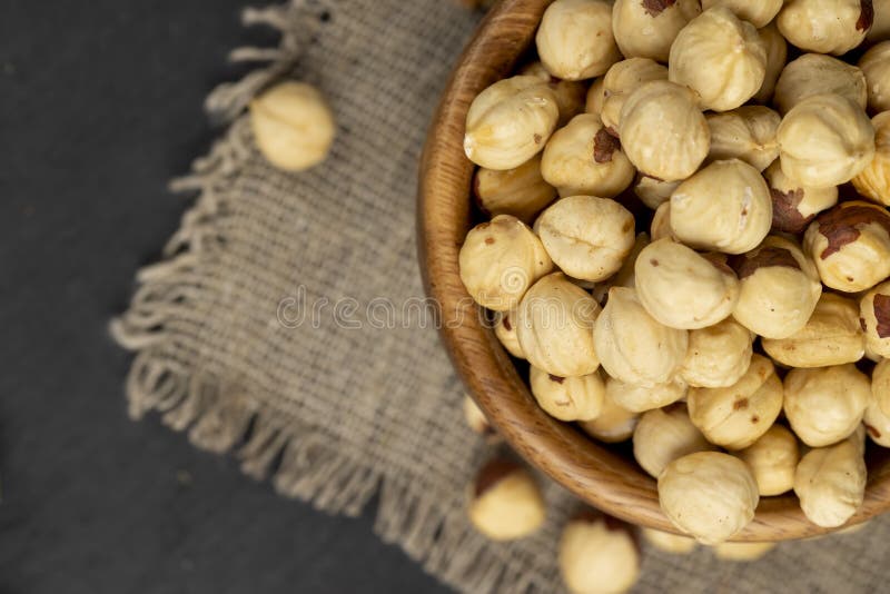 Delicious Yellow Hazelnuts without Shells Stock Image - Image of ...