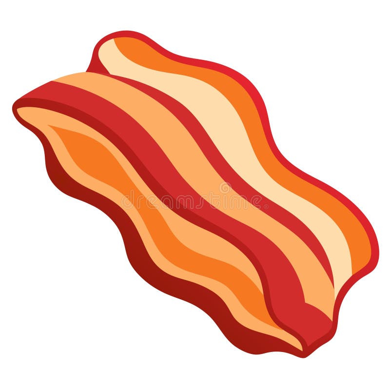 Deliciously Cooked Bacon Ready To Be Savored Stock Vector ...