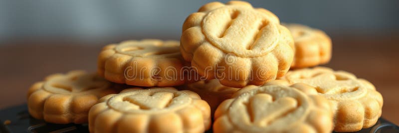 Deliciously Crafted Smiley Face Cookies Stacked on a Plate for an ...