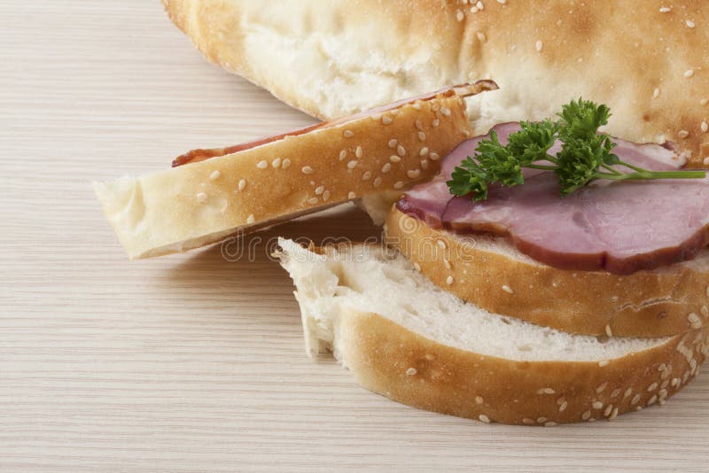 Deliciously Looking Ham Sandwitch Stock Photo - Image of meal, cold ...